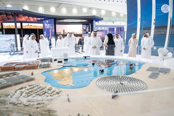 Theyab Bin Mohamed Bin Zayed Attends World Future Energy Summit 2024